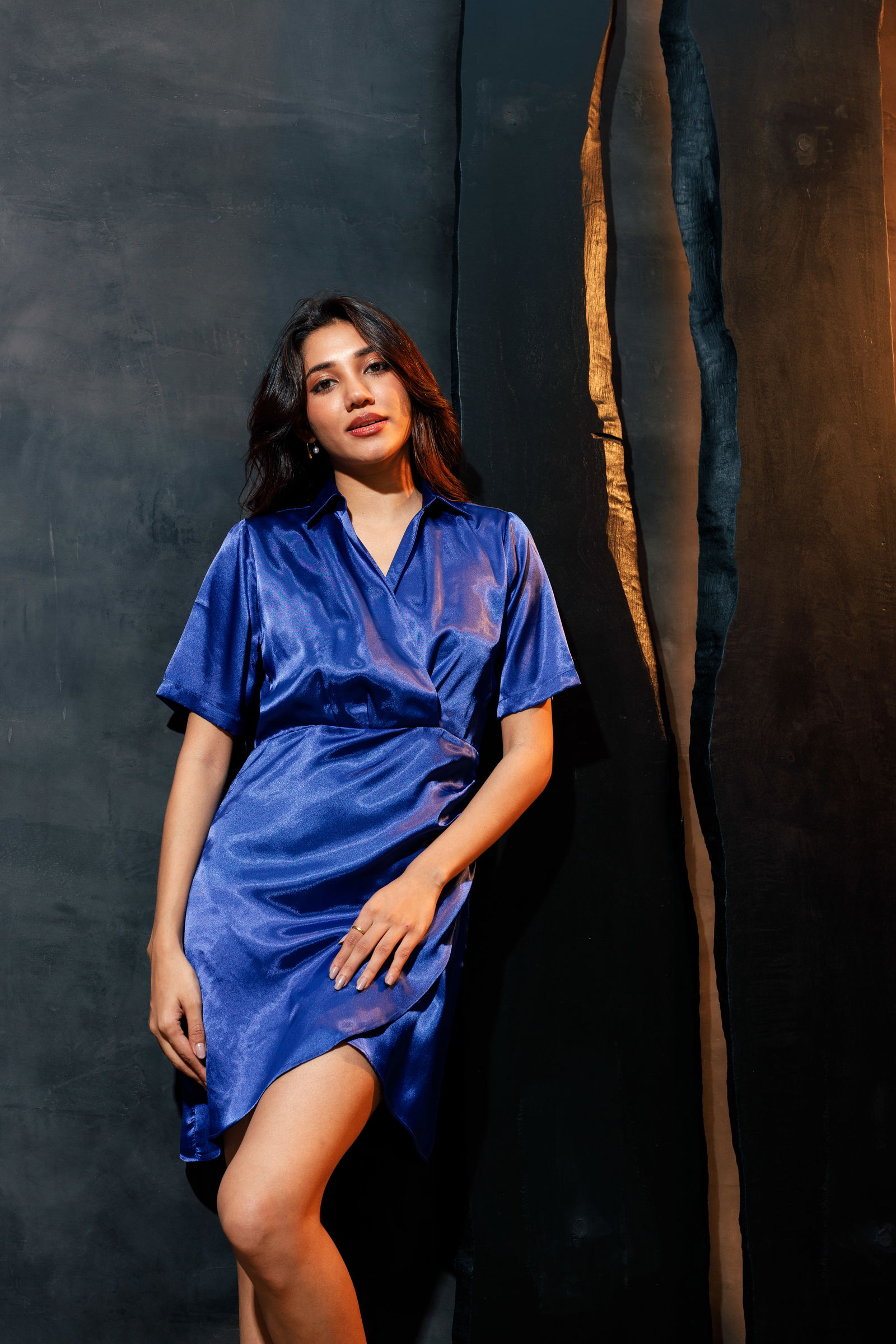 Royal Azure Midi Dress | wybe.lk
